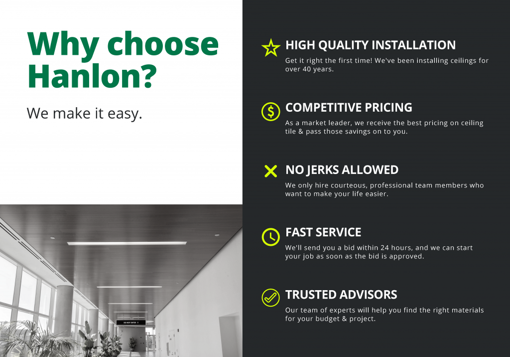 Hanlon Acoustical Ceilings - Our Work